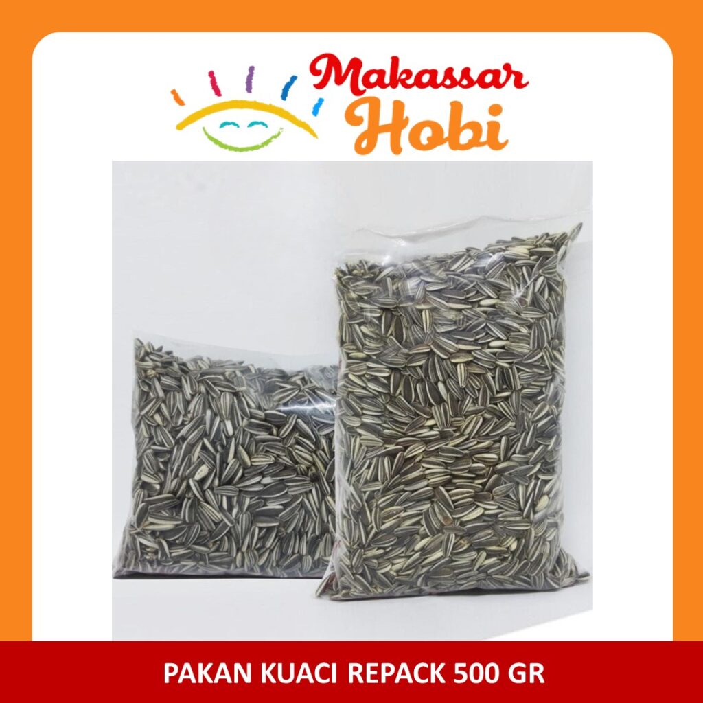Jual Kuaci Kwaci Hitam Putih 500g Pakan Makanan Burung Love Bird ...