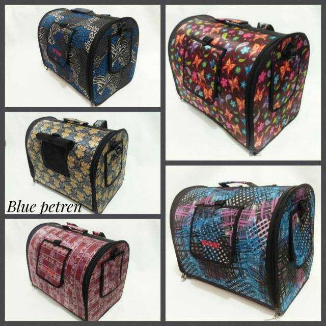 Jual Tas Kucing Anjing Reptil Hewan Pet Carrier Travel Motif 3in1 Murah ...