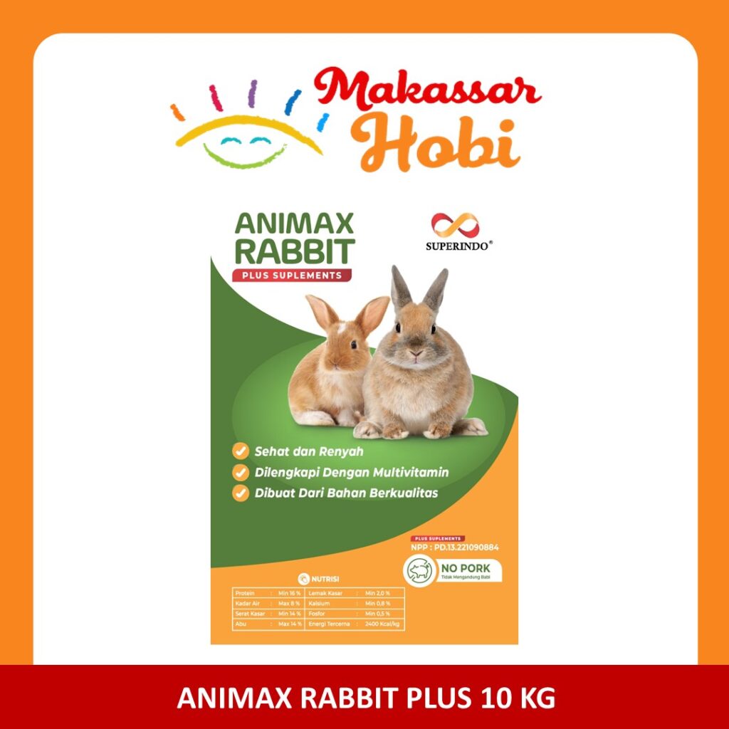Jual Animax Rabbit Food 10kg 10 kg Pakan Pelet Pellet Makanan Kelinci ...