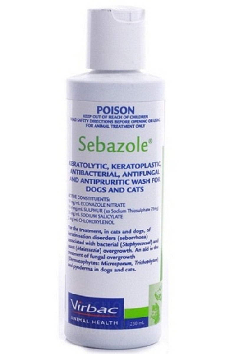 Jual Sebazole Virbac 30ml Shampoo Obat Anti Jamur Sakit Kulit Kucing ...