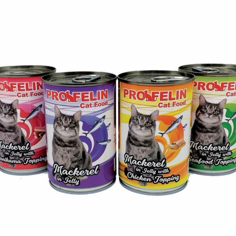 Jual Profelin Kaleng Mackarel In Jelly 400 gr Makanan Kucing Basah Wet ...