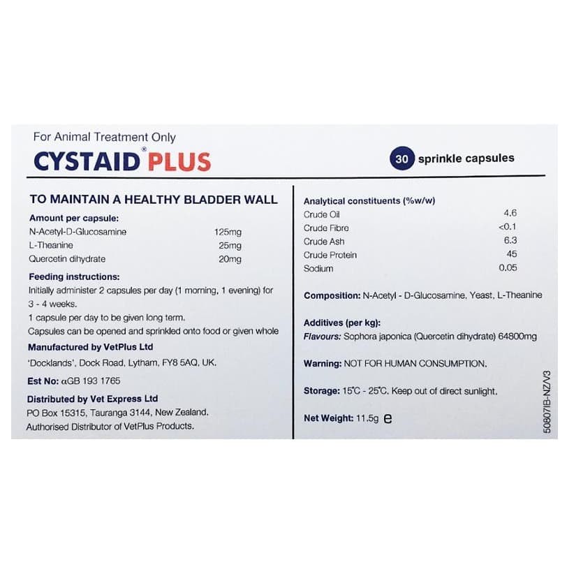 Jual Cystaid Plus Cat Per Kapsul Obat Suplemen Saluran Kandung Kemih ...
