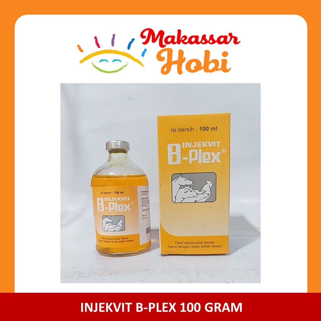 Jual Injekvit B-Plex 100ml Vitamin B Kompleks Hewan Besar Sapi Kambing ...