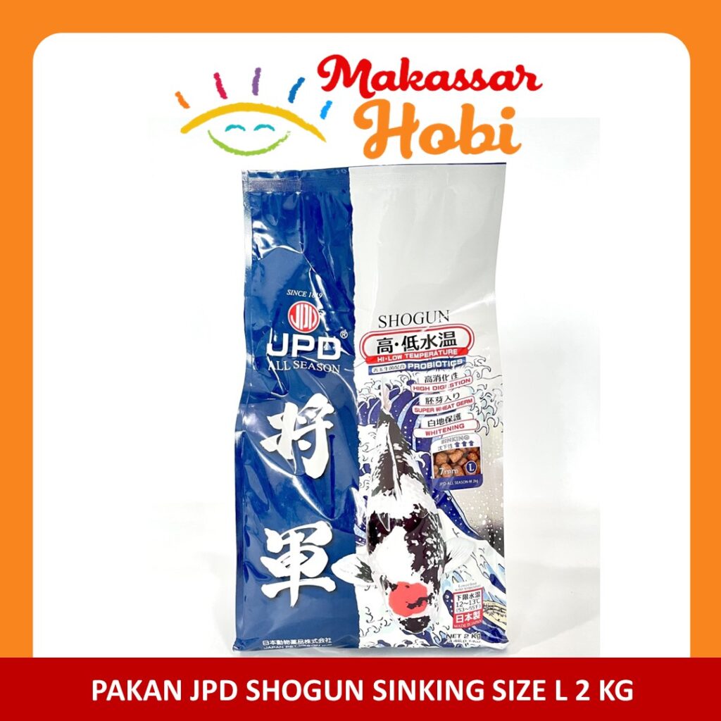Jual JPD SHOGUN SINKING 2KG Size L Super Wheat Germ Pakan Pelet Ikan ...