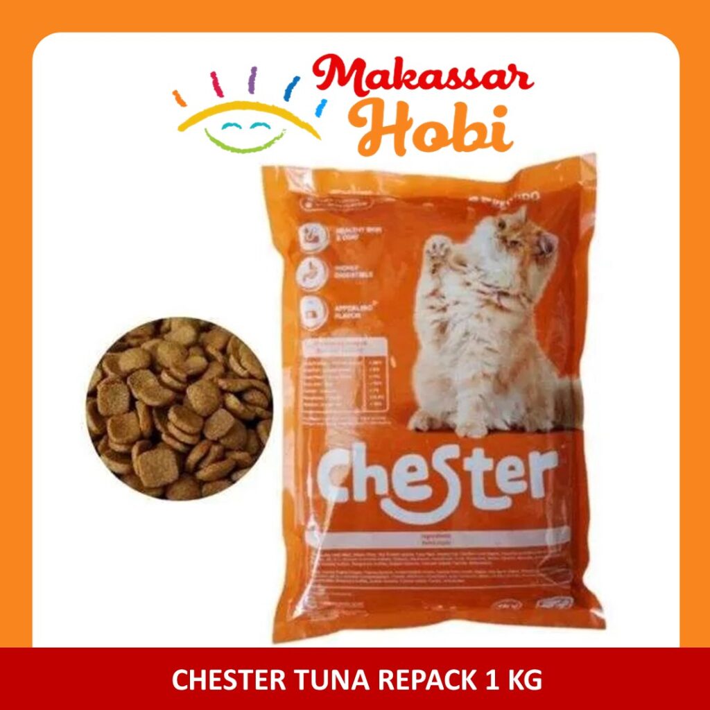 Jual Chester Tuna Cat Food 1kg Makanan Kucing Kering All Stage Repack 1 ...