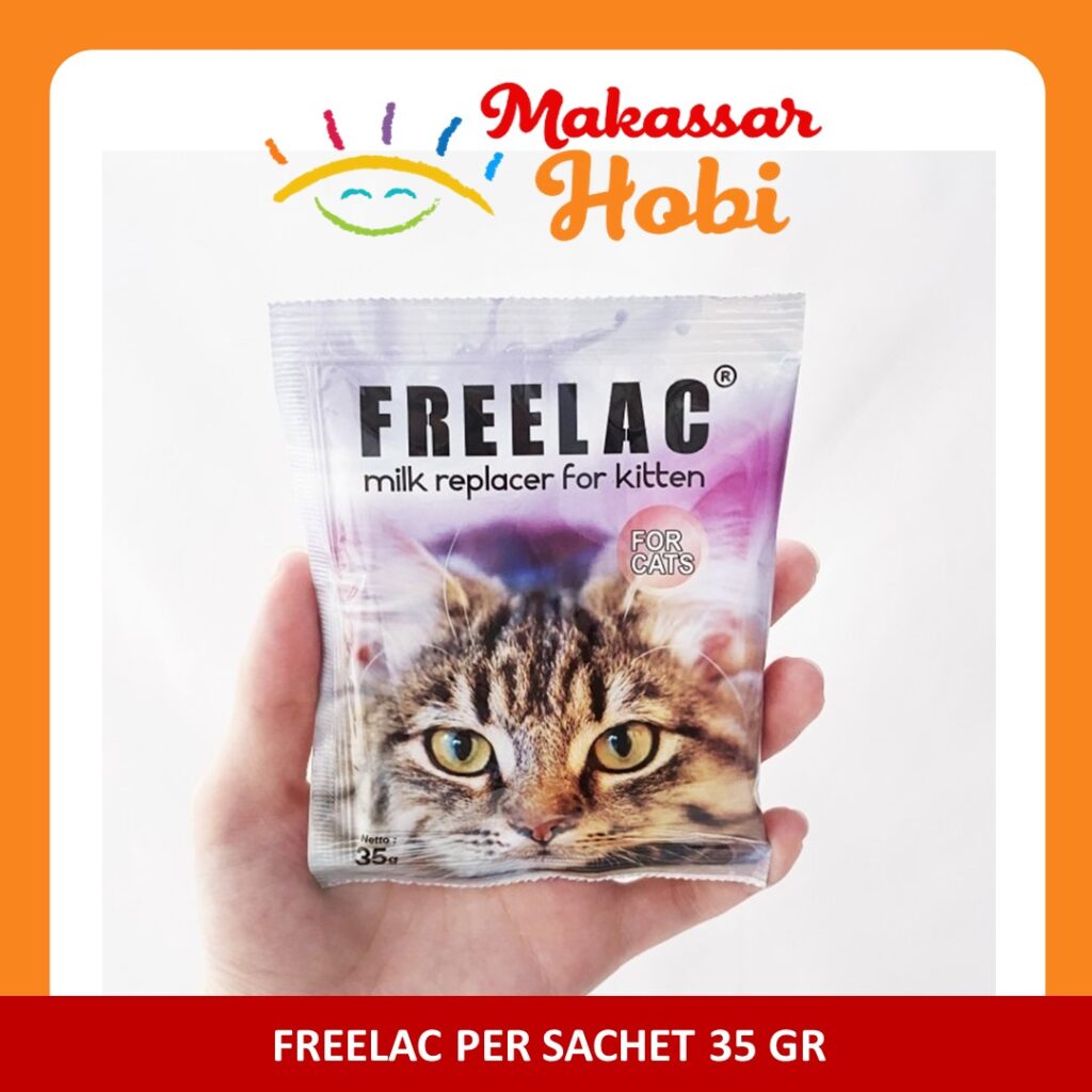 Jual Susu Kucing Bebas Tanpa Lactosa FREELAC Sachet 35 gram Cat Kitten ...