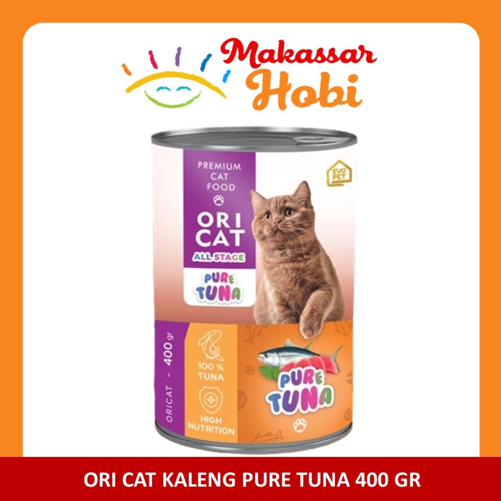 Jual Ori Cat Kaleng 400gr Pure Tuna Makanan Basah Kucing Oricat Adult ...