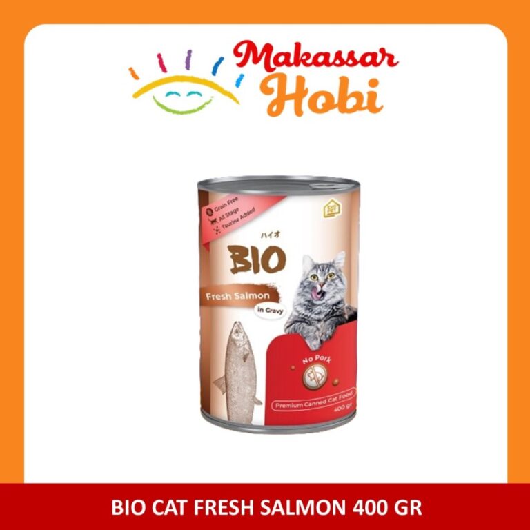 Jual Bio Cat Kaleng 400gr Makanan Kucing Basah Wet Food Salmon ...