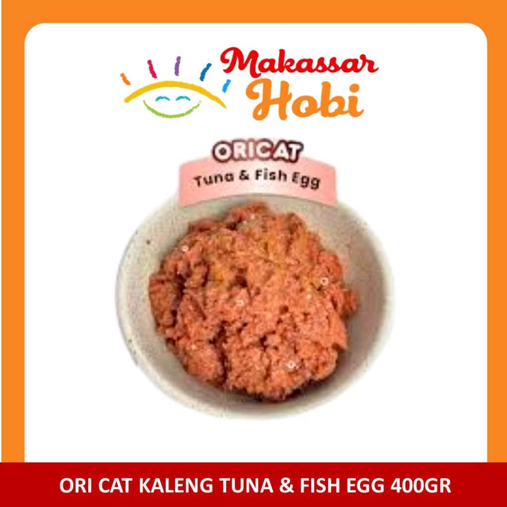 Jual Ori Cat Kaleng 400gr Tuna & Fish Egg Makanan Basah Kucing Oricat ...