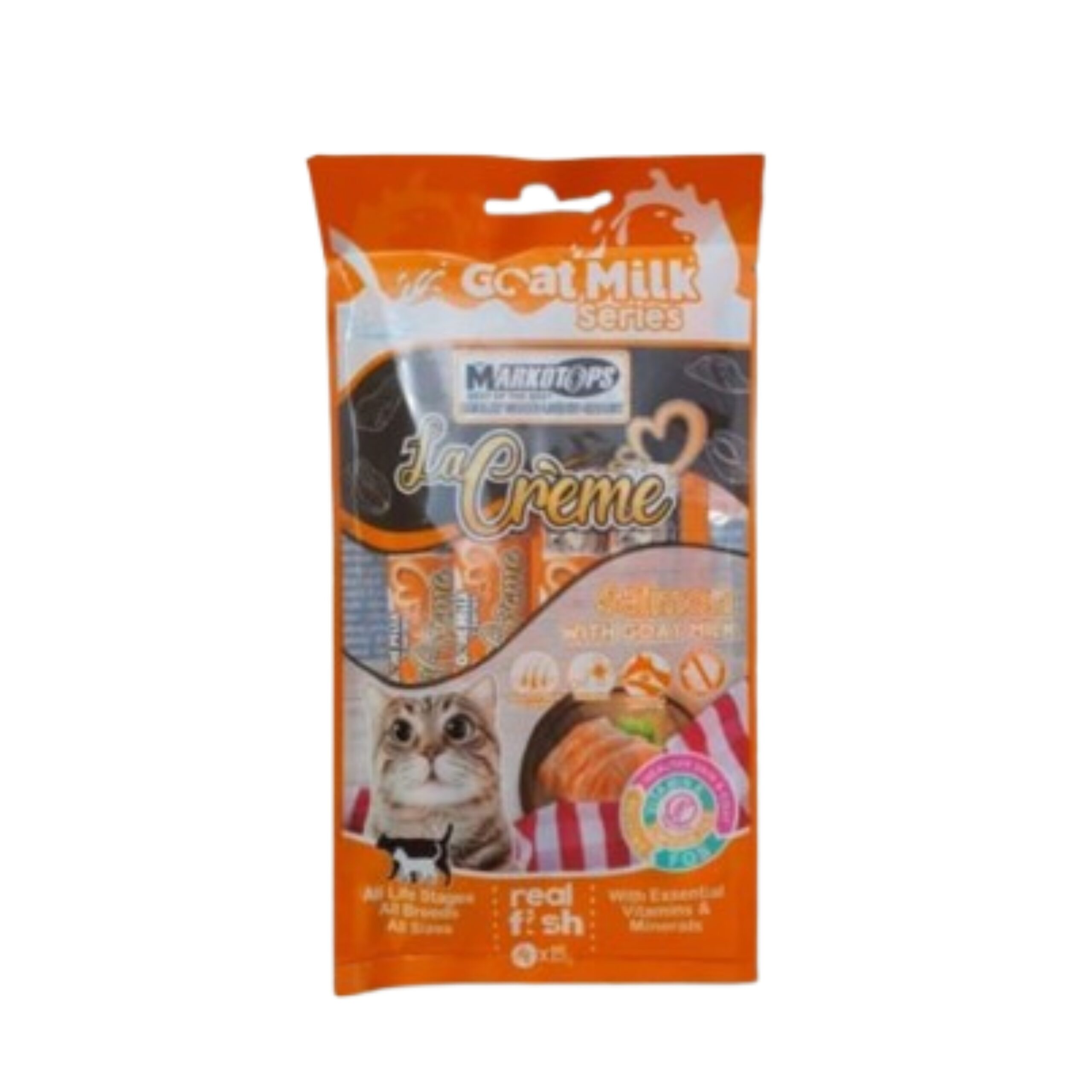 Jual Markotop Creamy Markotops La Creme Salmon 60gr Snack Kucing Liquid ...