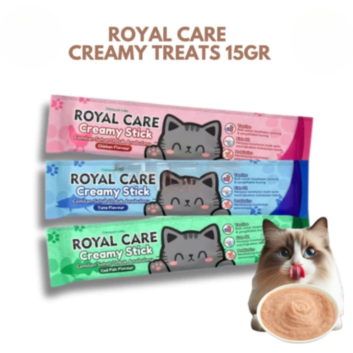 Jual Royal Care Creamy 15gr Snack Kucing Makanan Basah Cemilan Meo Bio ...