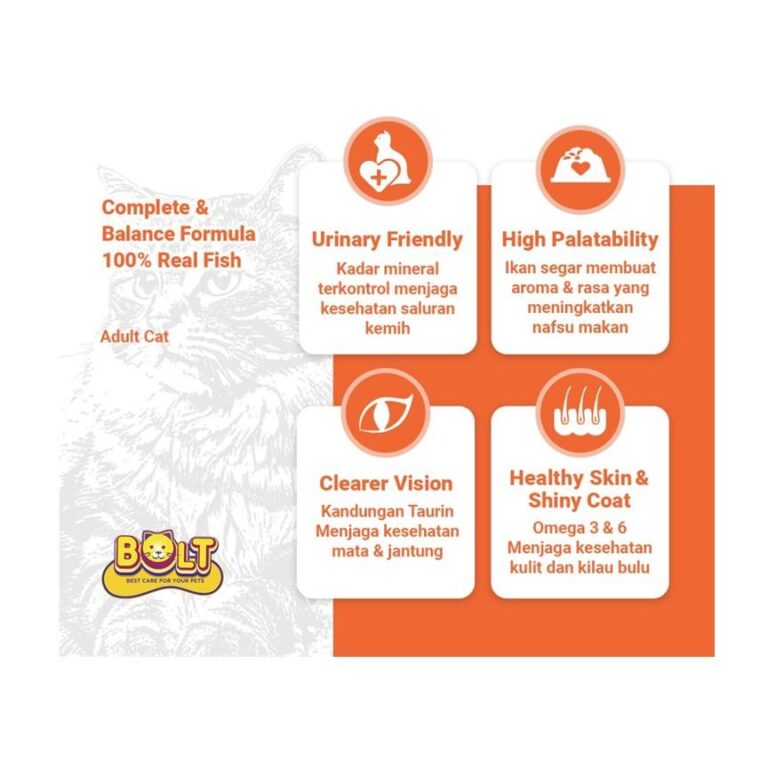 Jual Bolt Kaleng 400gr Makanan Kucing Basah Adult Mother And Kitten Wet ...